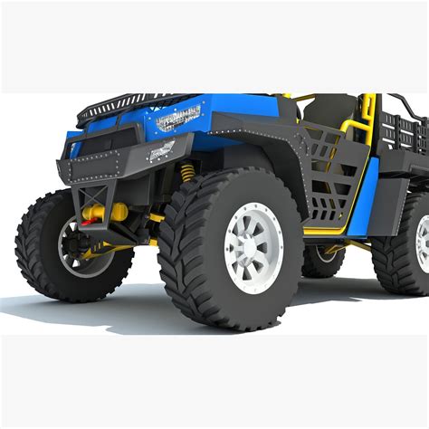 Utv Utility Terrain Vehicle 3d Model Download Atv On