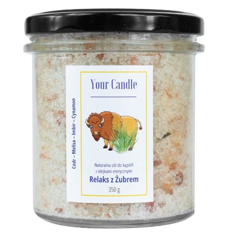 Sare De Baie Naturala Cu Ulei Esential De Bison Grass 350 G Your Candle Emagro