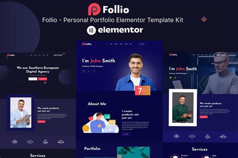 Download Follio Personal Portfolio Elementor Template Kit