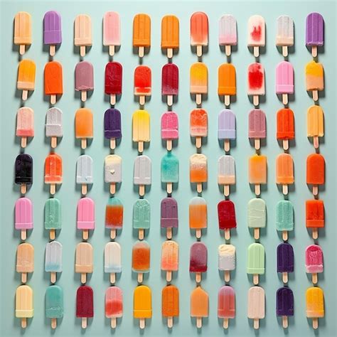 Premium Photo A Cool And Creamy Popsicles Dessert To Savor On A Hot Day