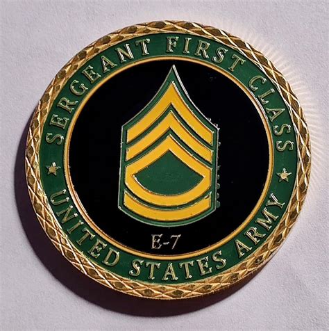 Generic Army Sergeant First Class E 7 Rank C1481b Military