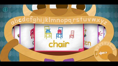 Letter C Chair Endless Reader Sight Words Originator Games