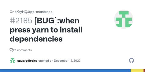 [bug] When Press Yarn To Install Dependencies · Issue 2185 · Onekeyhq