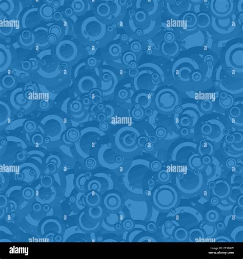 Blue Seamless Circle Pattern Background Stock Vector Image And Art Alamy