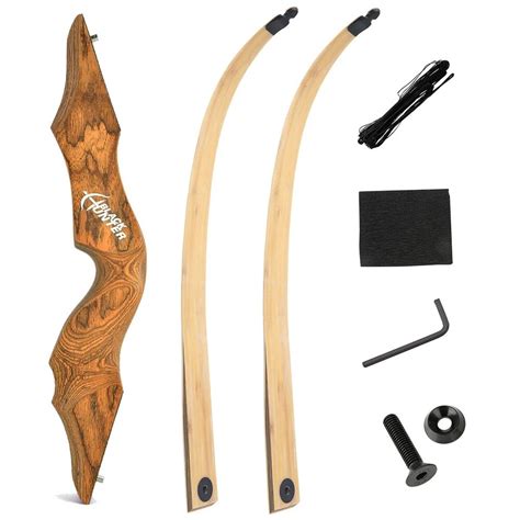 60 Recurve Bow 25 60lbs Rightleft Hand Bow Tech Wood Bow Wooden