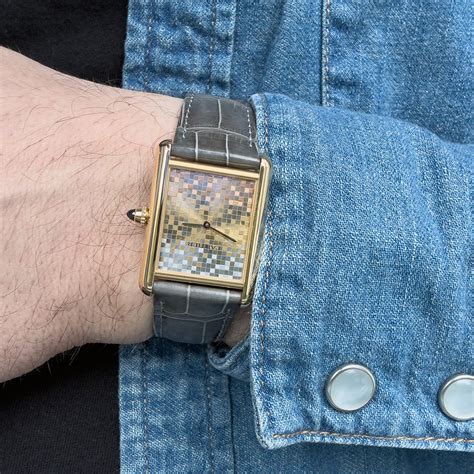 The Mosaic Dial Cartier Tank Brings All The Vibes