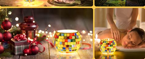 Glass Mosaic Candle Holder Kit Diy Mosaic Kits For Adults