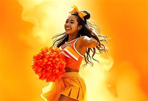 A Cheerleader With The Word Quot K Quot On It Premium Ai Generated Image