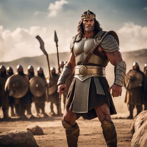 The Giant Goliath From The Bible Is Standing On T By Magniatuki On