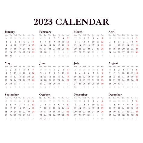 블랙 심플 2023 캘린더 2023년 달력 달력 2023 2023년 달력 새로운 Png 일러스트 및 벡터 에 대한 무료 다운로드 Pngtree