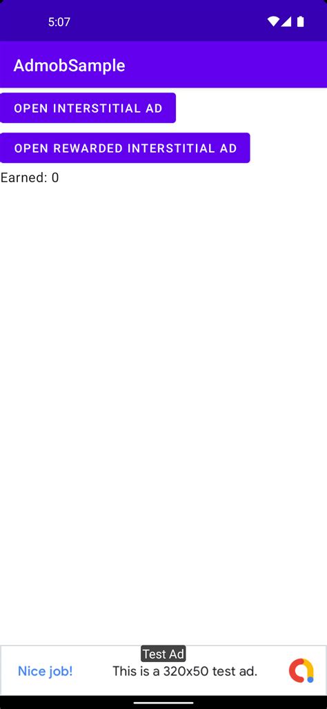 Github Aospstudio Google Ads Samples Admob Adaptive Banner Rewarded Interstitial And