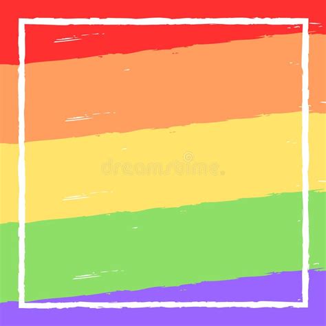Pride Frame Design Stock Illustration Illustration Of Rainbow 255775432