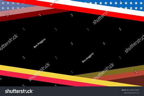 Vector Illustration Usa German Flag Background Stock Vector Royalty