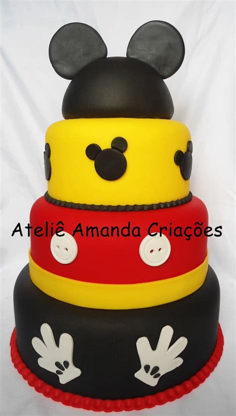 Ateliê Amanda Criações Bolo Cenográfico Mickey