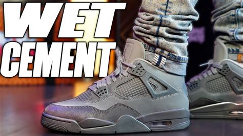 Wet Cement Jordan 4 Shoe Review Youtube