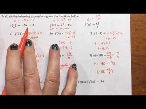 Function Notation Input And Output YouTube