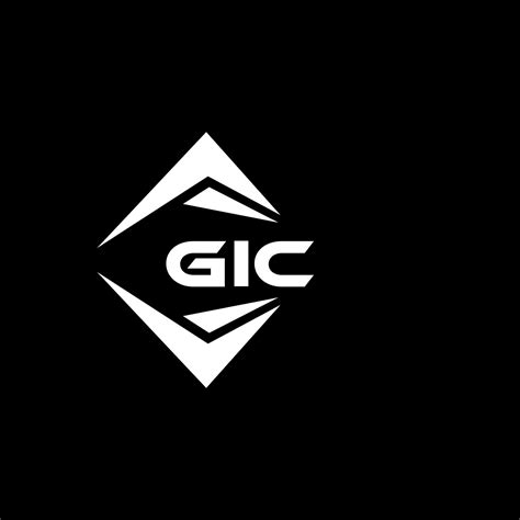 Gic Abstract Technology Logo Design On Black Background Gic Creative