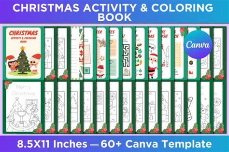 Christmas Activity Coloring Book Canva Graphic By SM INTERIOR