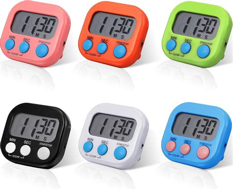 Weewooday 6 Pcs Magnetic Digital Timers For Classroom Multi