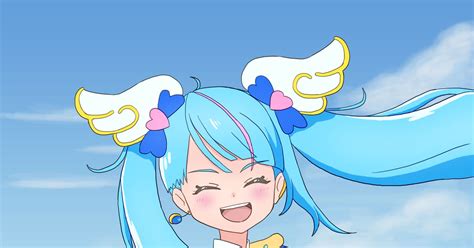 青キュア 笑顔のスカイ！ Fuefukipiperのイラスト Pixiv