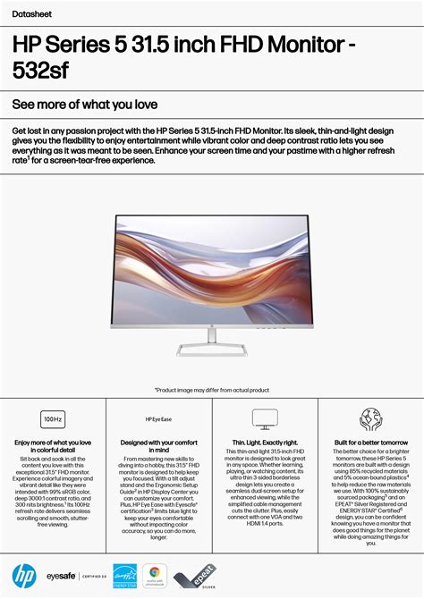 Hp 惠普 Series 5 532sf 315 吋 Fhd 顯示器 94f51aa 上伊美辦公用品網