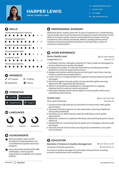 10 Quality Lead Resume Samples And Templates For 2025