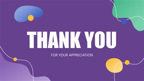 Thank You For Your Appreciation Powerpoint Template