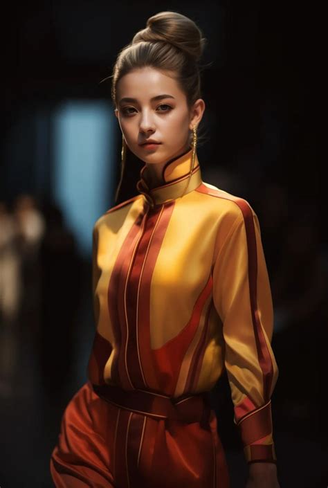 An Air Acolyte Model Presenting The Last Fashion Trend Of The Air
