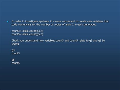 Ppt Simplified Epistasis Testing Powerpoint Presentation Free Download Id6439361