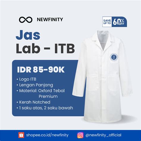 Jual Newfinity Jas Laboratorium Lengan Panjang Itb S M L Xl Xxl Shopee Indonesia