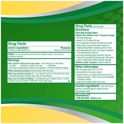 Debrox Earwax Removal Aid Drops Inselmane