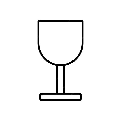 Drinking Glass Icon Vector Premium Vector
