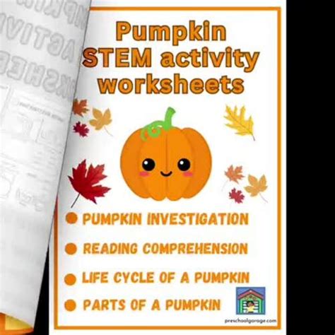 Pumpkin Stem Activity Packet By Preschool Garage Tpt