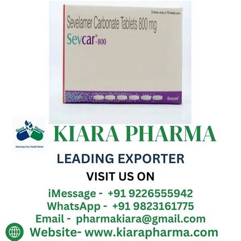 Sevcar 800 Mg Tablet At ₹ 926box Sevelamer Carbonate Tablet In