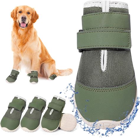 Dcoagt Dog Shoes For Large Dogs Mesh Breathable Dog Boots