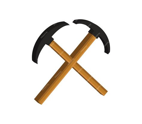 Premium Vector Threedimensional Pickaxe