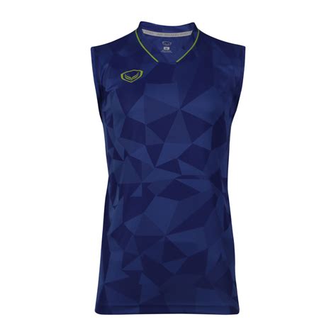 แกรนด์สปอร์ตเสื้อกีฬา Grand Pro แขนกุด รหัส 038363 สีน้ำเงิน
