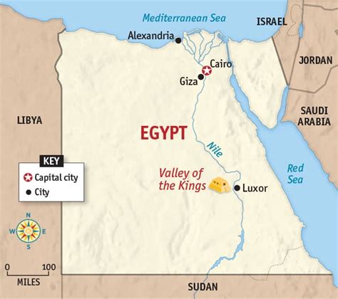 Valley Of The Kings Map King Tut