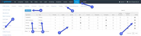 Overview Tags M Power Software