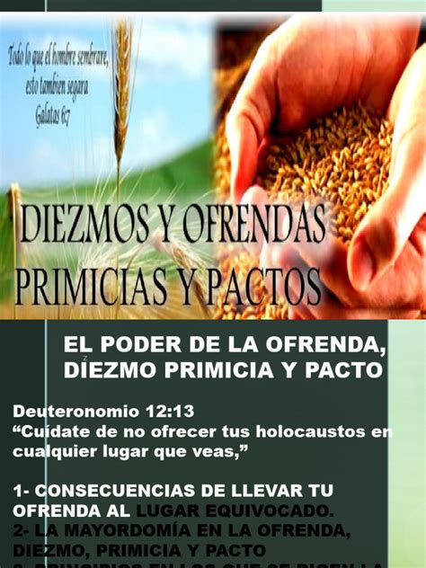 Diezmos Y Ofrendas Powerpoint Teologia De Las Ofrendas 1 Ppt Pdf