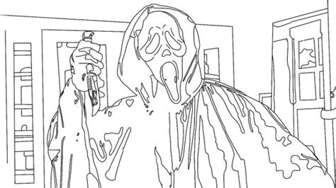 15 Scream Coloring Sheet Donnabeatriz