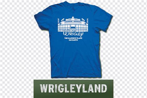 Camiseta Wrigley Field Chicago Cubs Manga Chicago Cubs Camiseta Azul Texto Png Pngwing