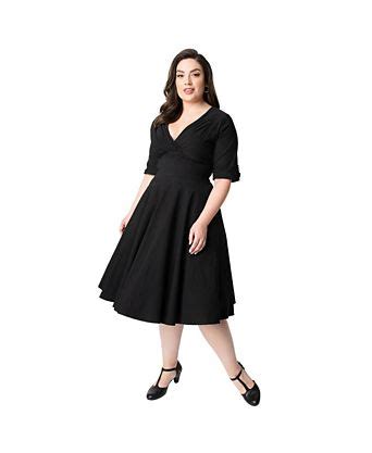 Womens Black Velvet Dresses Macys