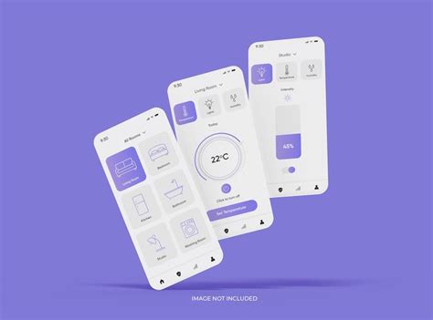 Premium Psd Customizable Mockup With Separated Mobile Phone Screens