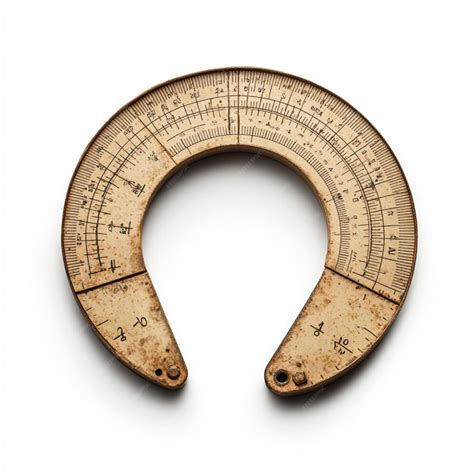 Protractor With Degree Markings And A Clear Rotating Arm Premium Ai