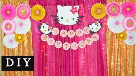Diy Hello Kitty Birthday Party Decorations Birthday Decoration