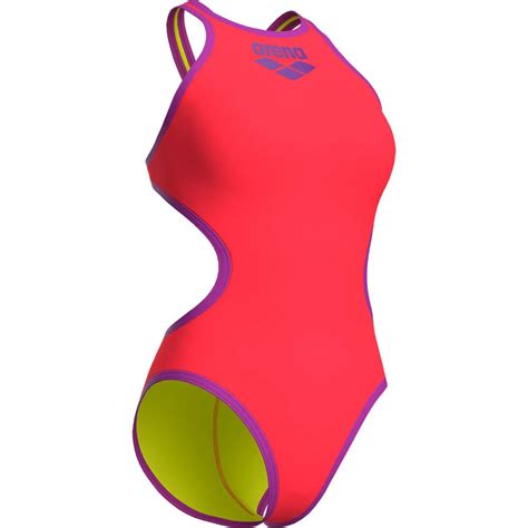 Arena One Big Logo Swimsuit Orange Swiminn