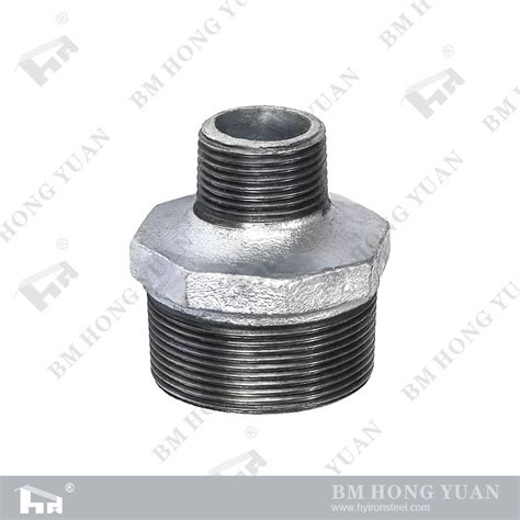 Galvanized Reducing Hex Nipple