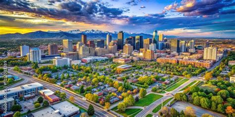 Detailed Denver Colorado Map With Streets Landmarks And Geographic