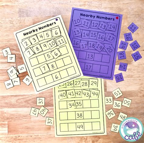 teaching number relationships kindergarten cafe
